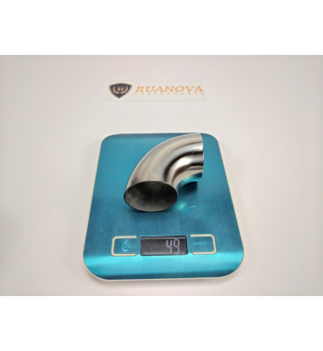 TITANIUM exhaust Elbow 90º 45mm 76mm 89mm 3" 3.5" thickness 1mm Escape ...