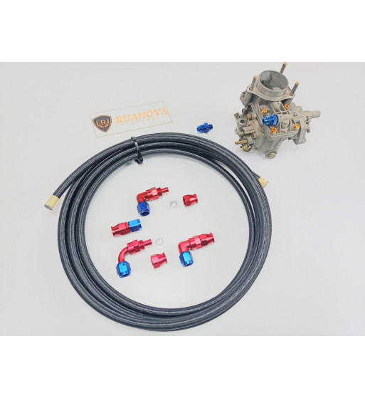 90º Elbow AN6 Teflon Fuel Hose Fitting 8mm PTFE 6AN degree